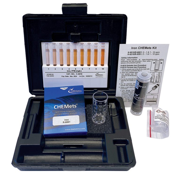 K-6010 Iron (total & soluble) CHEMets Visual Kit - Tegent
